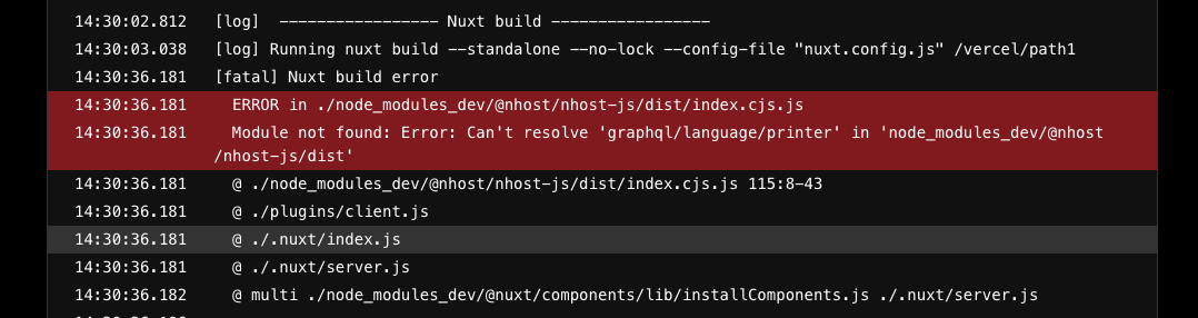 `hasura-auth-js` breaking on Vercel · Issue #419 · nhost/nhost · GitHub