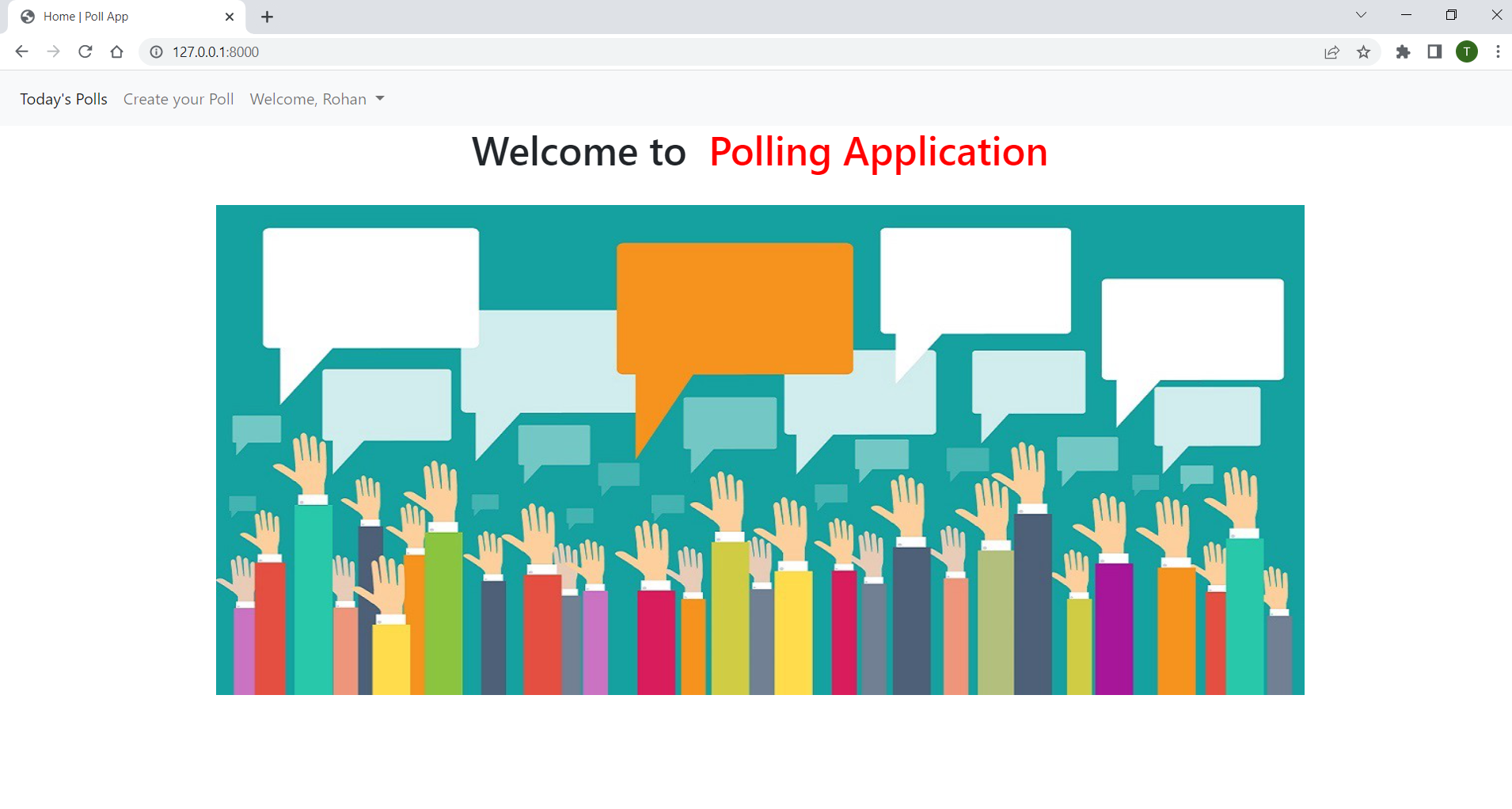 GitHub - Tanmaya13/Poll-App: User can create poll and post questions ...