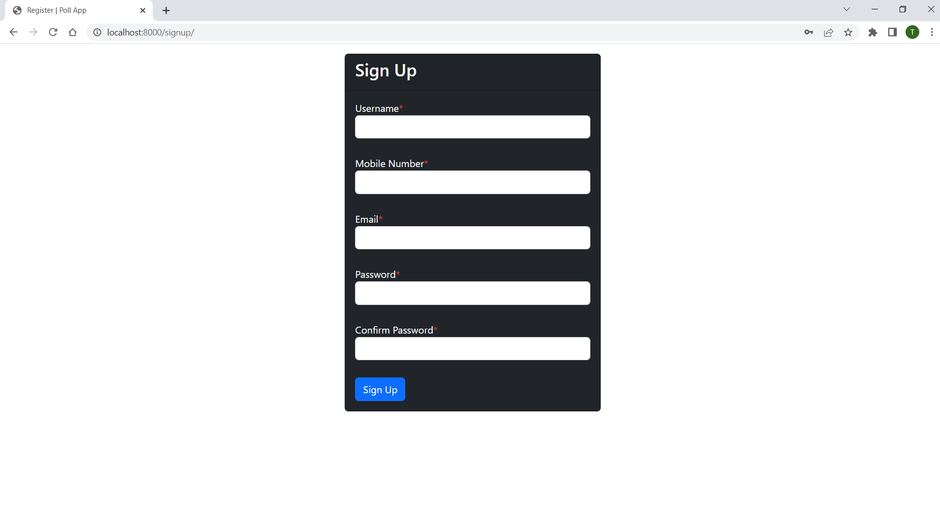 GitHub - Tanmaya13/Poll-App: User can create poll and post questions. Other users can give their ...