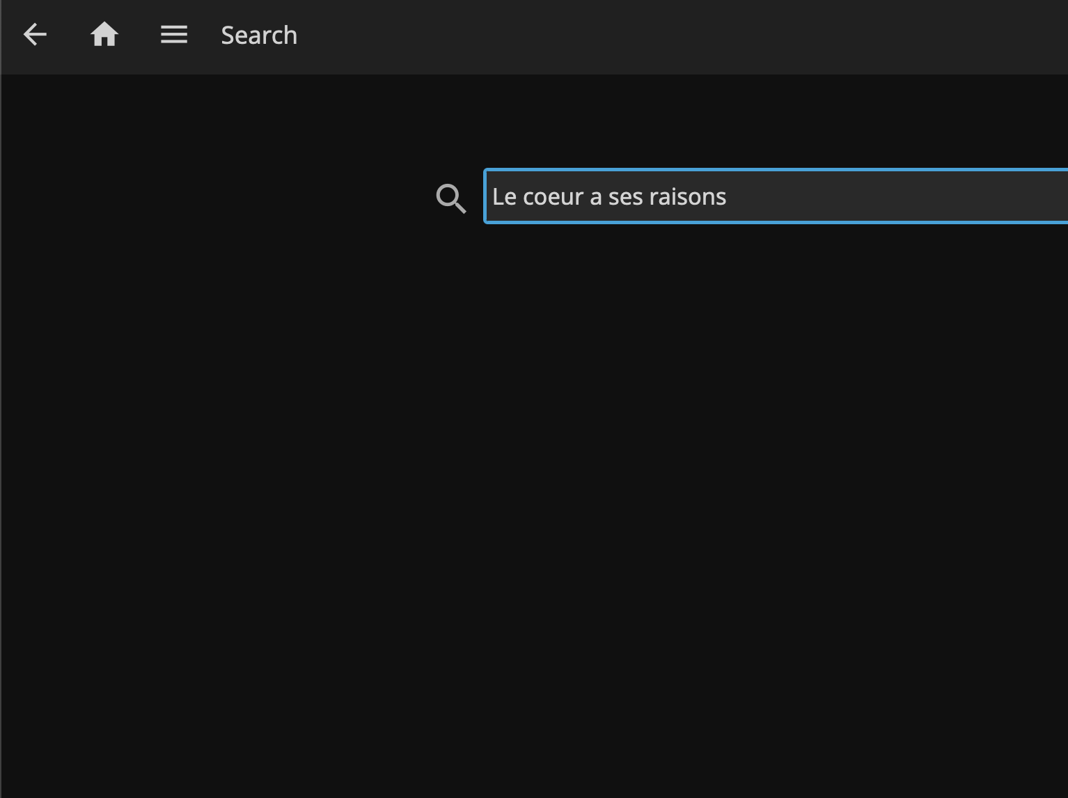 The search function cannot find results for the "œ" character when ...