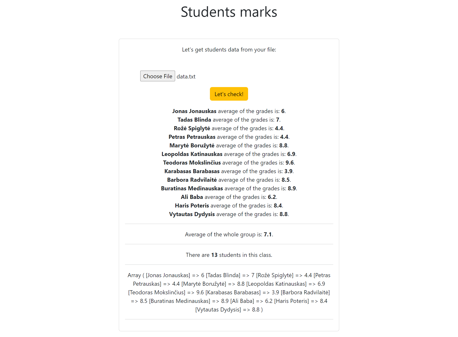 GitHub - kristinalileikyte/Students_grades