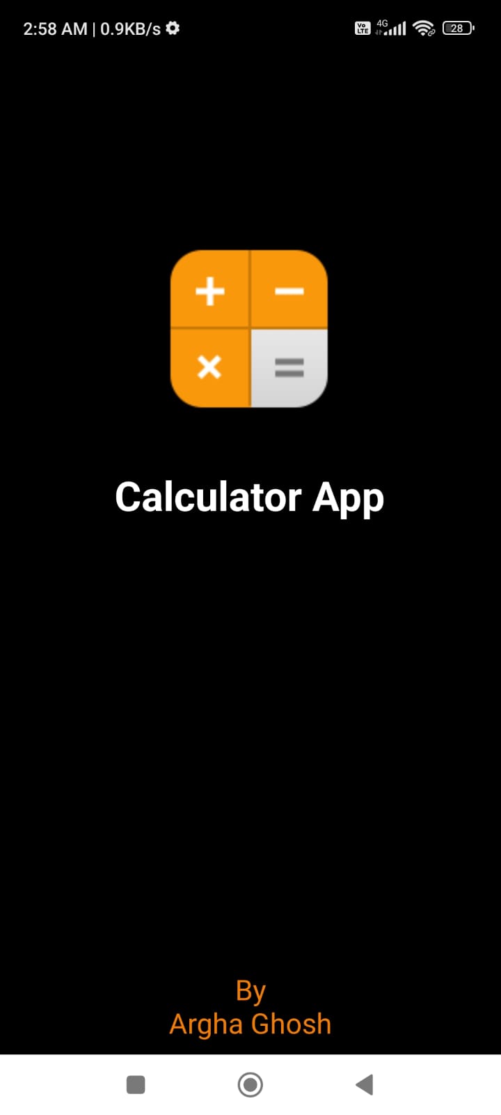 GitHub - Arghaghosh2002/Calculator-Application: A basic calculator android app developed using ...