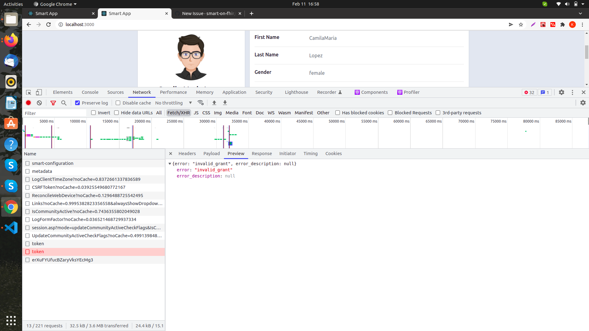 invalid grant issue · Issue #144 · smart-on-fhir/client-js · GitHub
