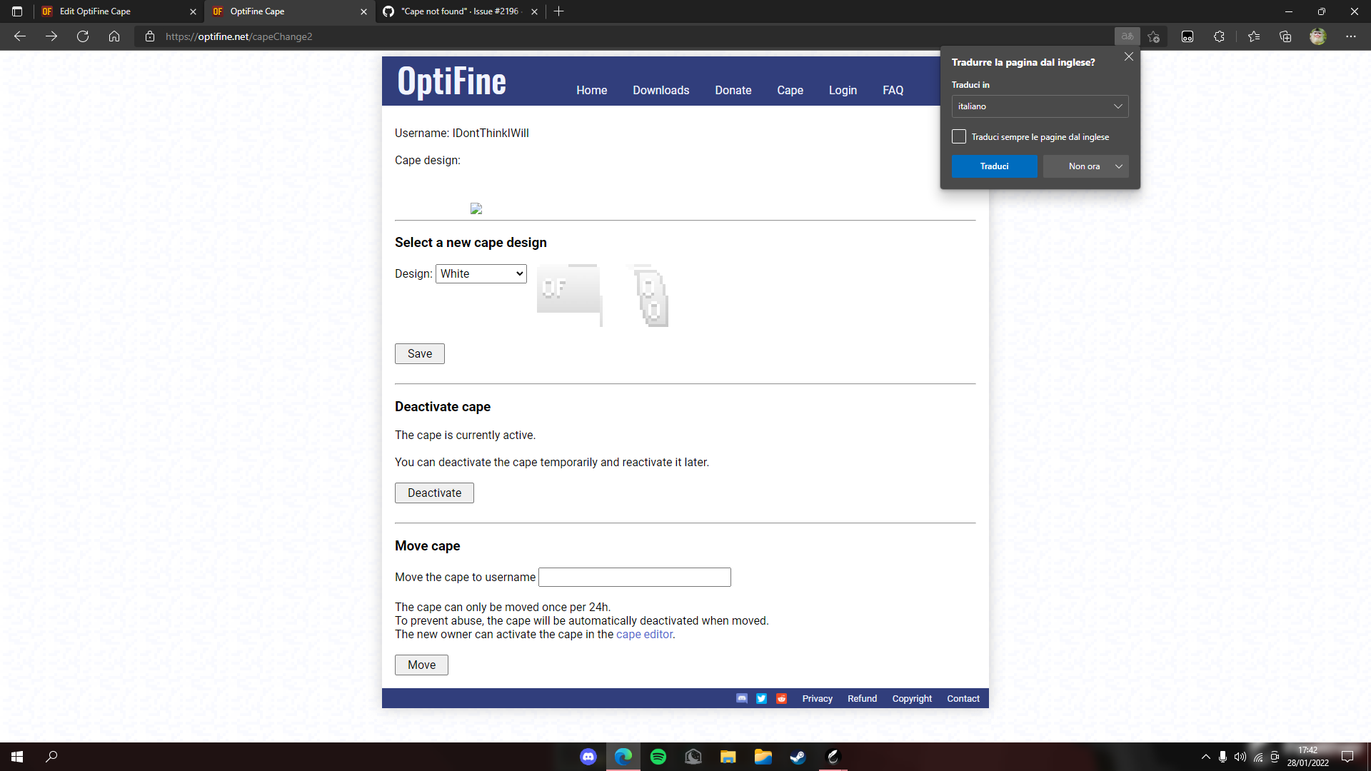 Cape Not Found · Issue 6586 · Sp614xoptifine · Github 