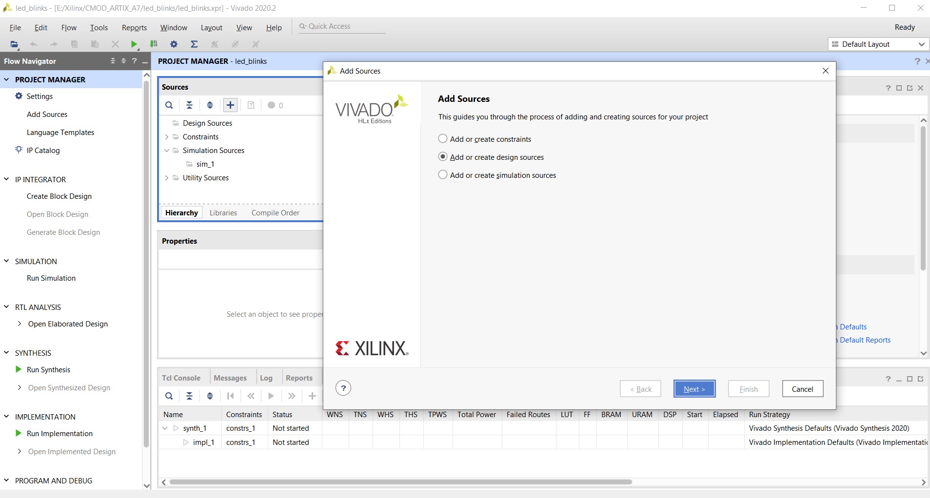 GitHub - jogeshsingh/Blinking_led_on_CMOD_A7_Artix_7-FPGA