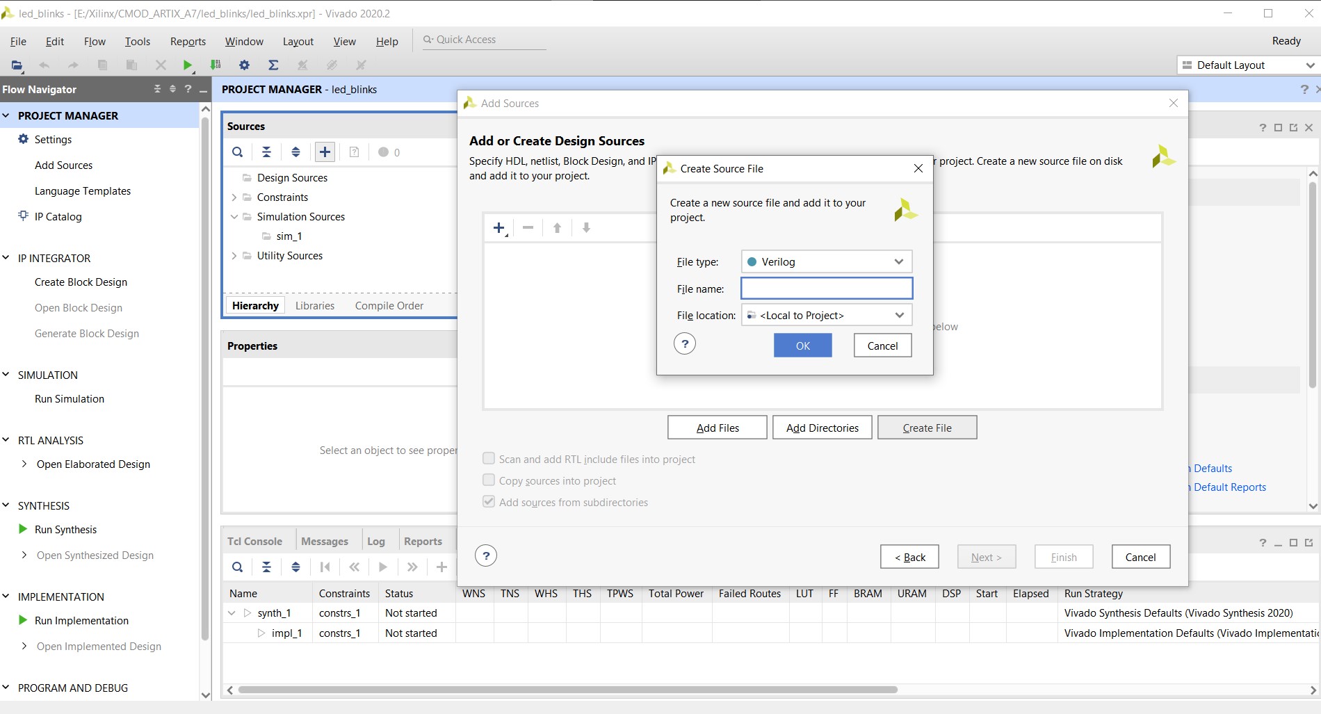 GitHub - jogeshsingh/Blinking_led_on_CMOD_A7_Artix_7-FPGA