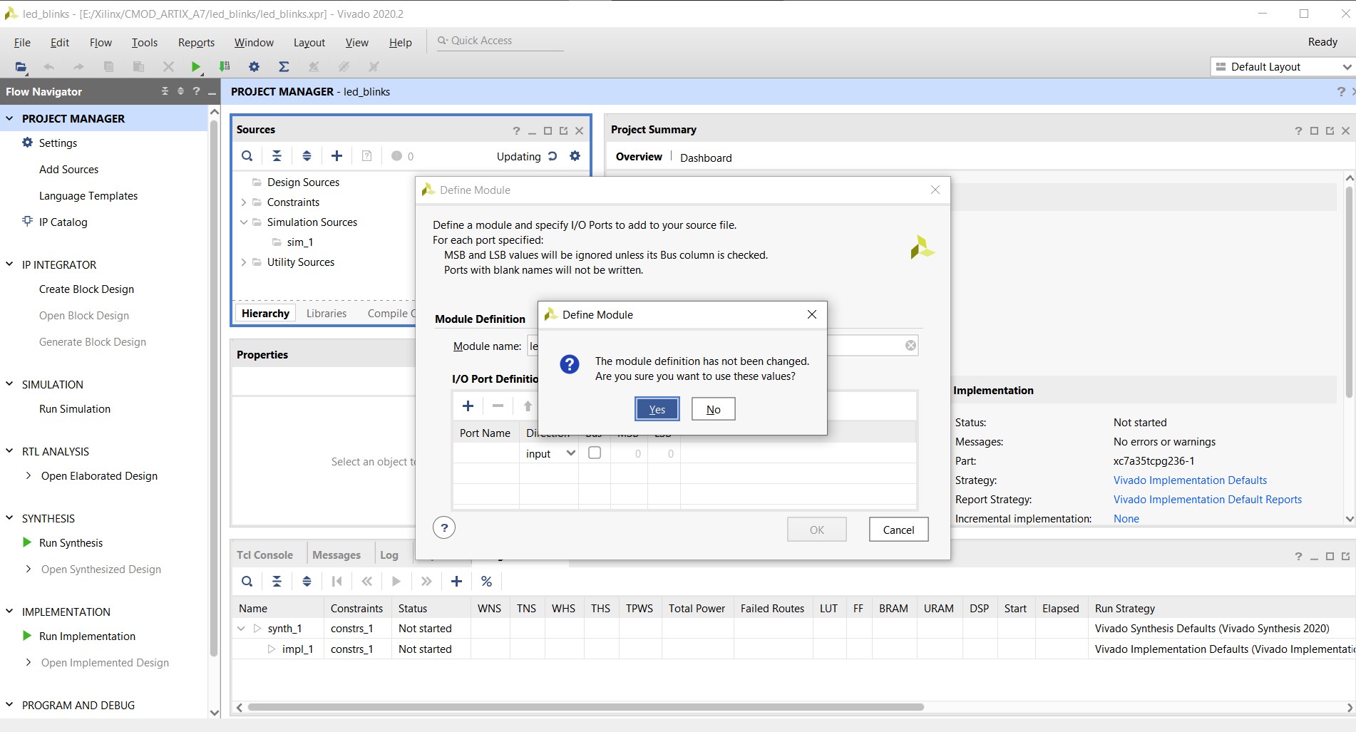 GitHub - jogeshsingh/Blinking_led_on_CMOD_A7_Artix_7-FPGA