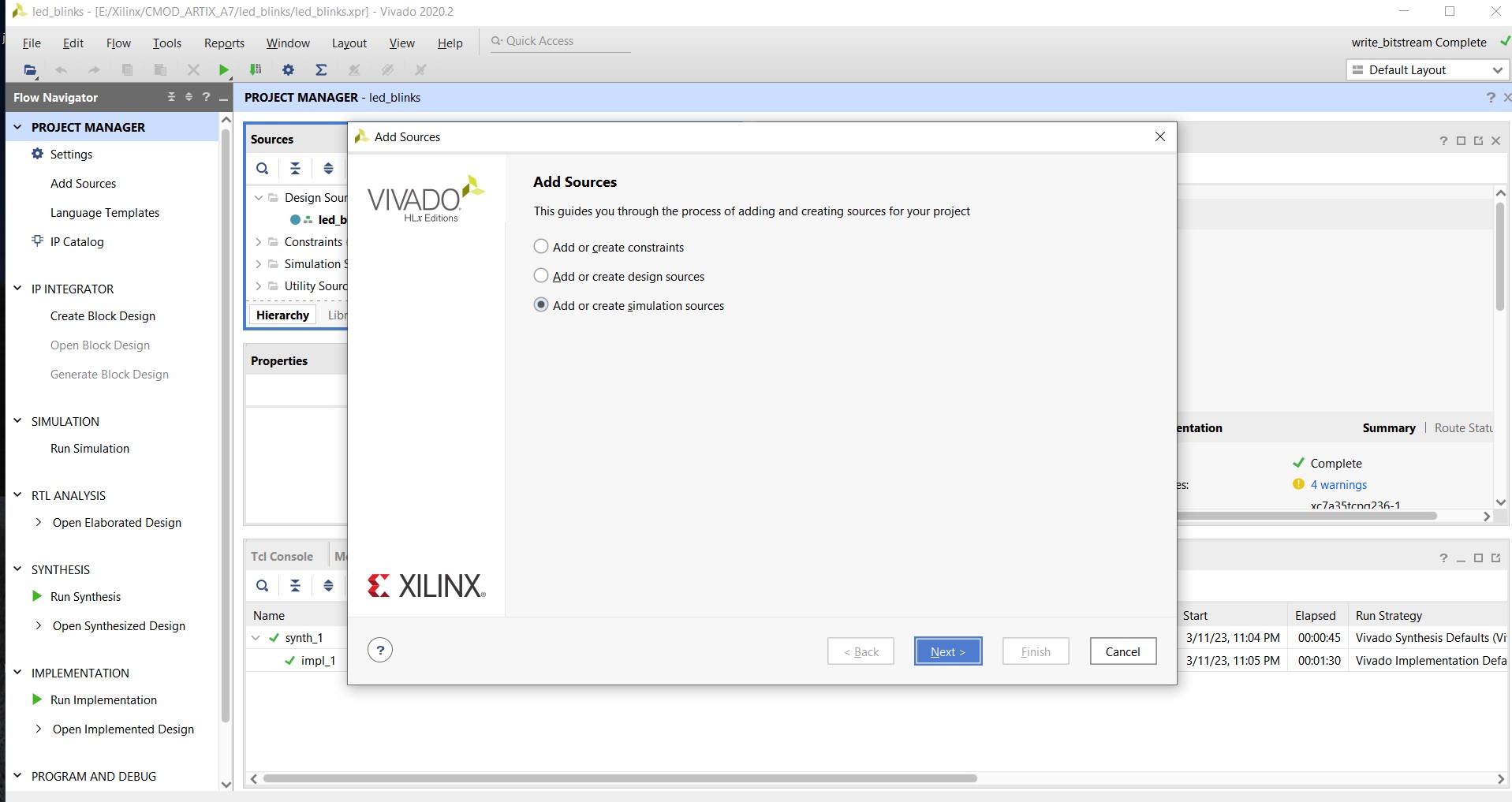 GitHub - jogeshsingh/Blinking_led_on_CMOD_A7_Artix_7-FPGA