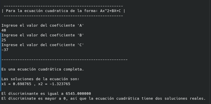GitHub - IsSantiagoFL/solve-quadratic-equations: Este programa determina el tipo de ecuación ...