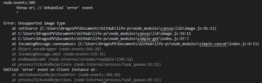 Error: Unsupported image type · Issue #2085 · Automattic/node-canvas · GitHub