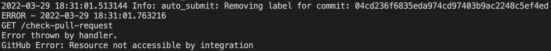 [autosubmit] get write permission to autosubmit app · Issue #101008 · flutter/flutter · GitHub