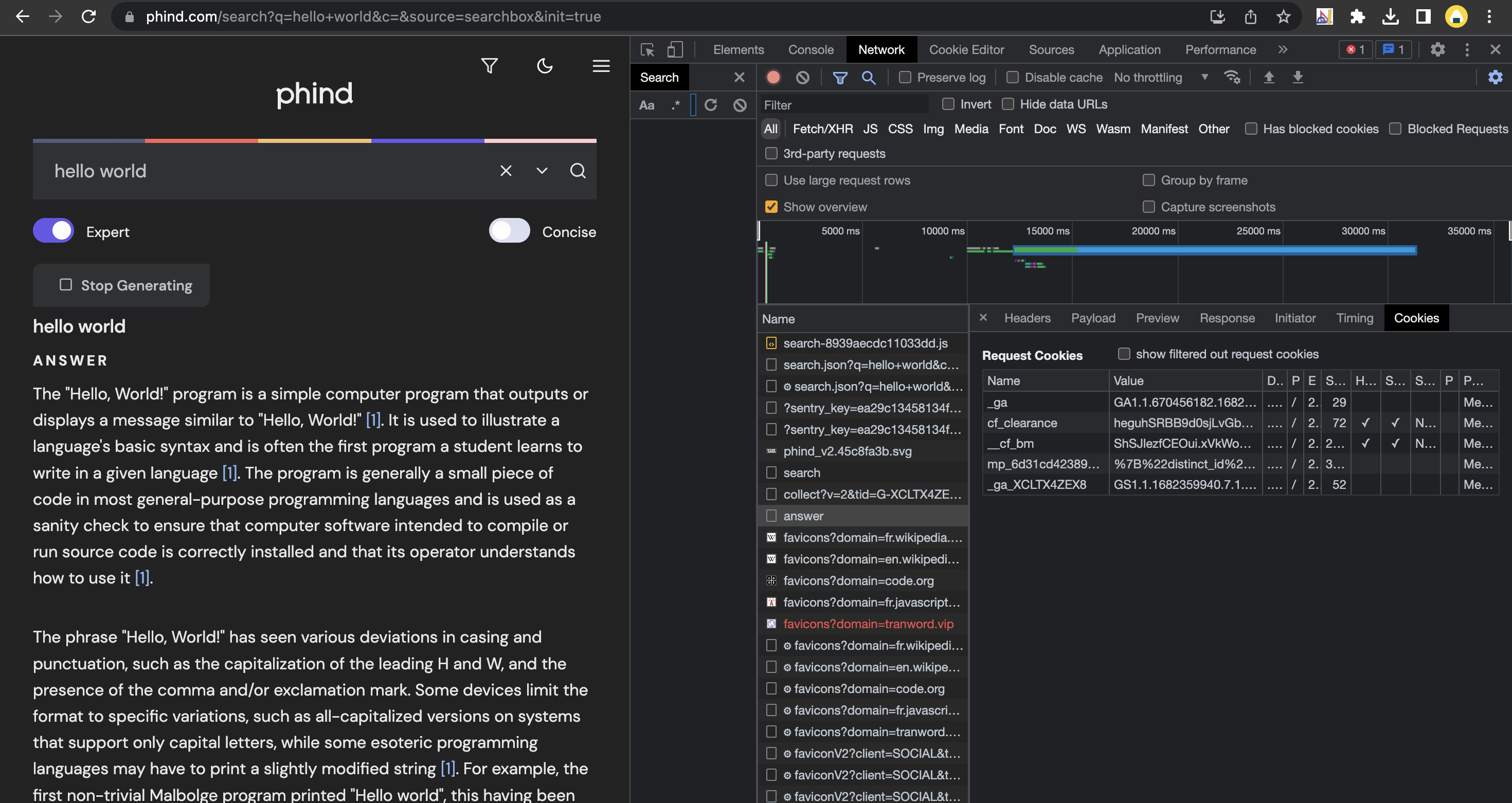 where to find the value of 'cf_clearance' cookie for phind.com? · Issue ...