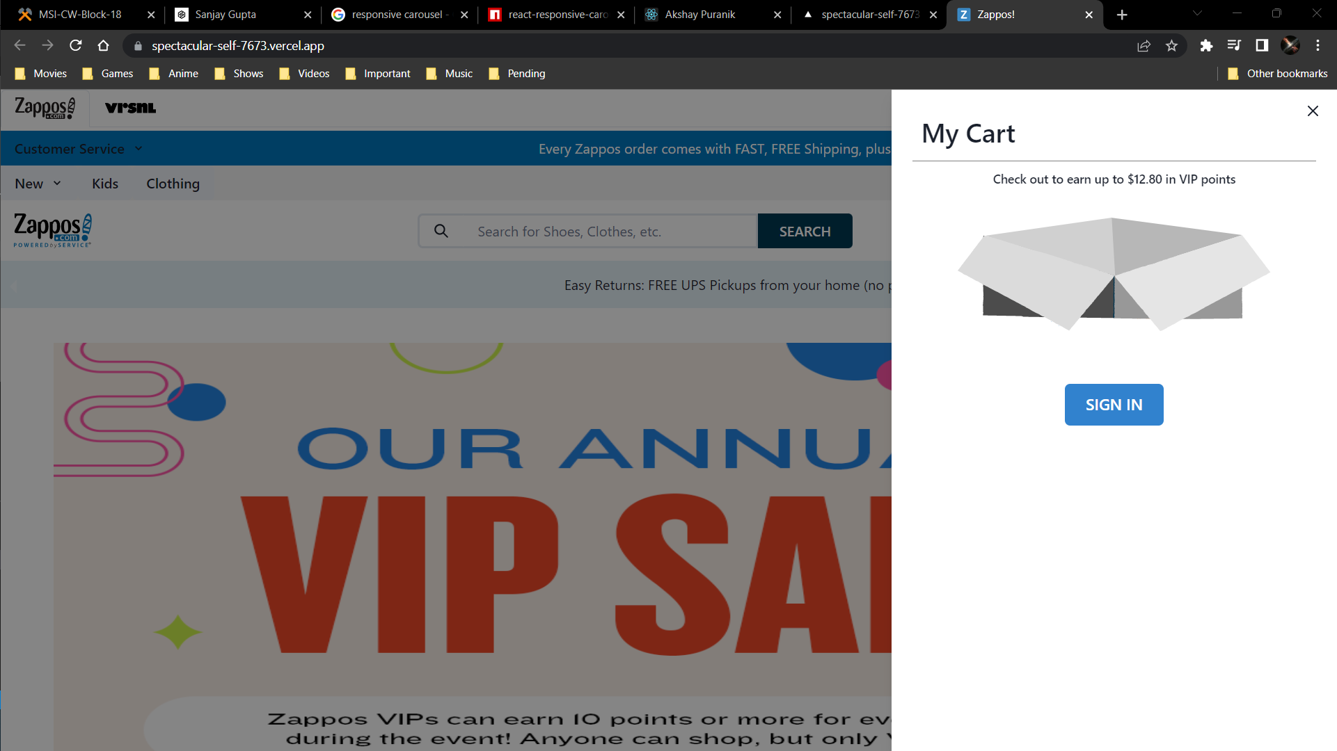 GitHub - akshay-puranik/ZapposClone: Project to clone Zappos ...