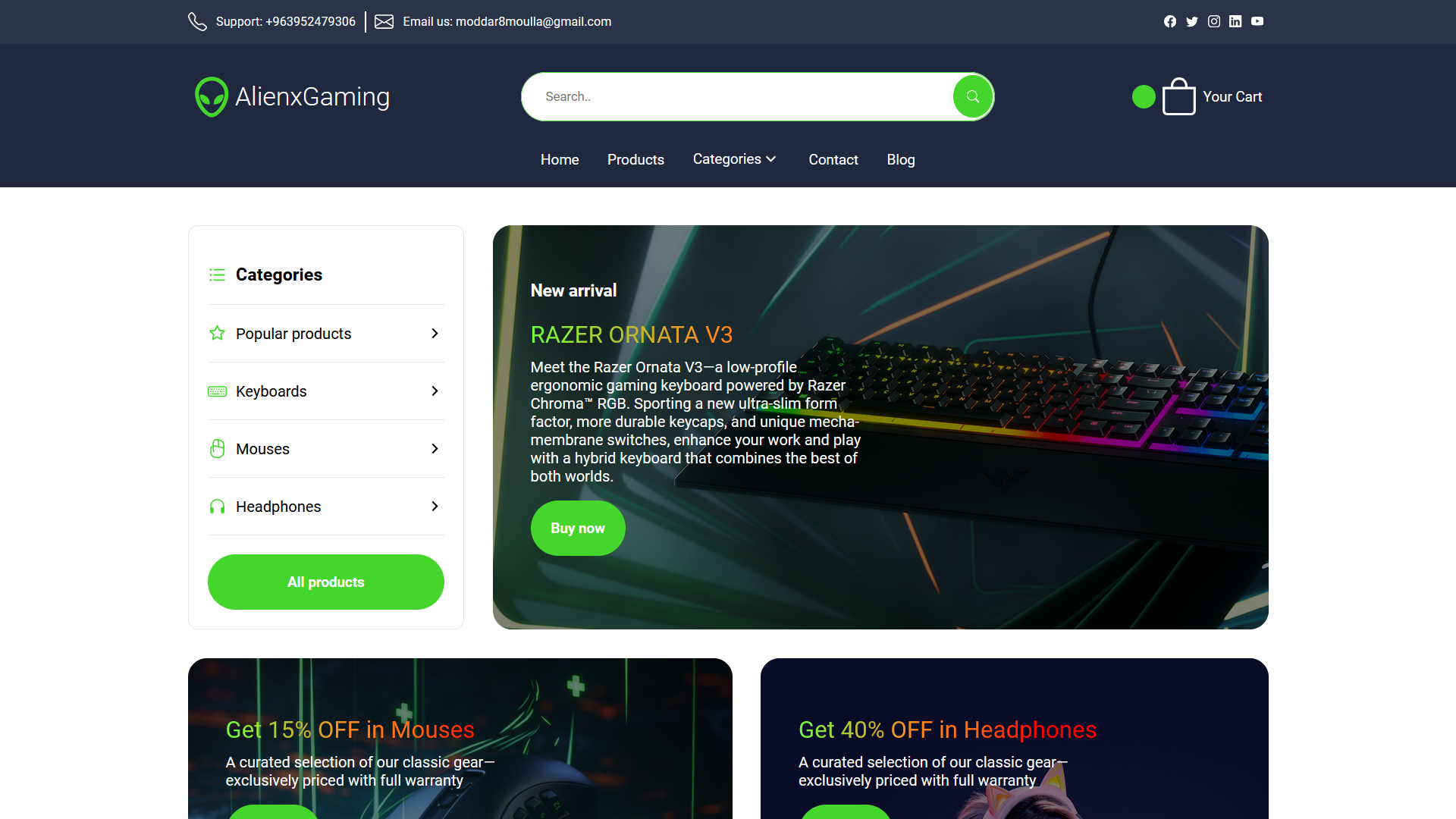 GitHub - Modar-Mulla/AlienxGaming-ecommerce: Ecommerce Website using react