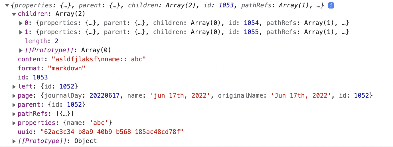 [Plugin SDK] Query results have strange parent children data · Issue #5738 · logseq/logseq · GitHub