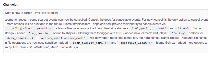 Changelogs are short · Issue #179 · PrismLauncher/PrismLauncher · GitHub