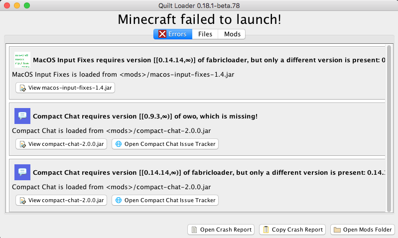 [Suggestion] Add a slider in the crash screen · Issue #240 · QuiltMC/quilt-loader · GitHub