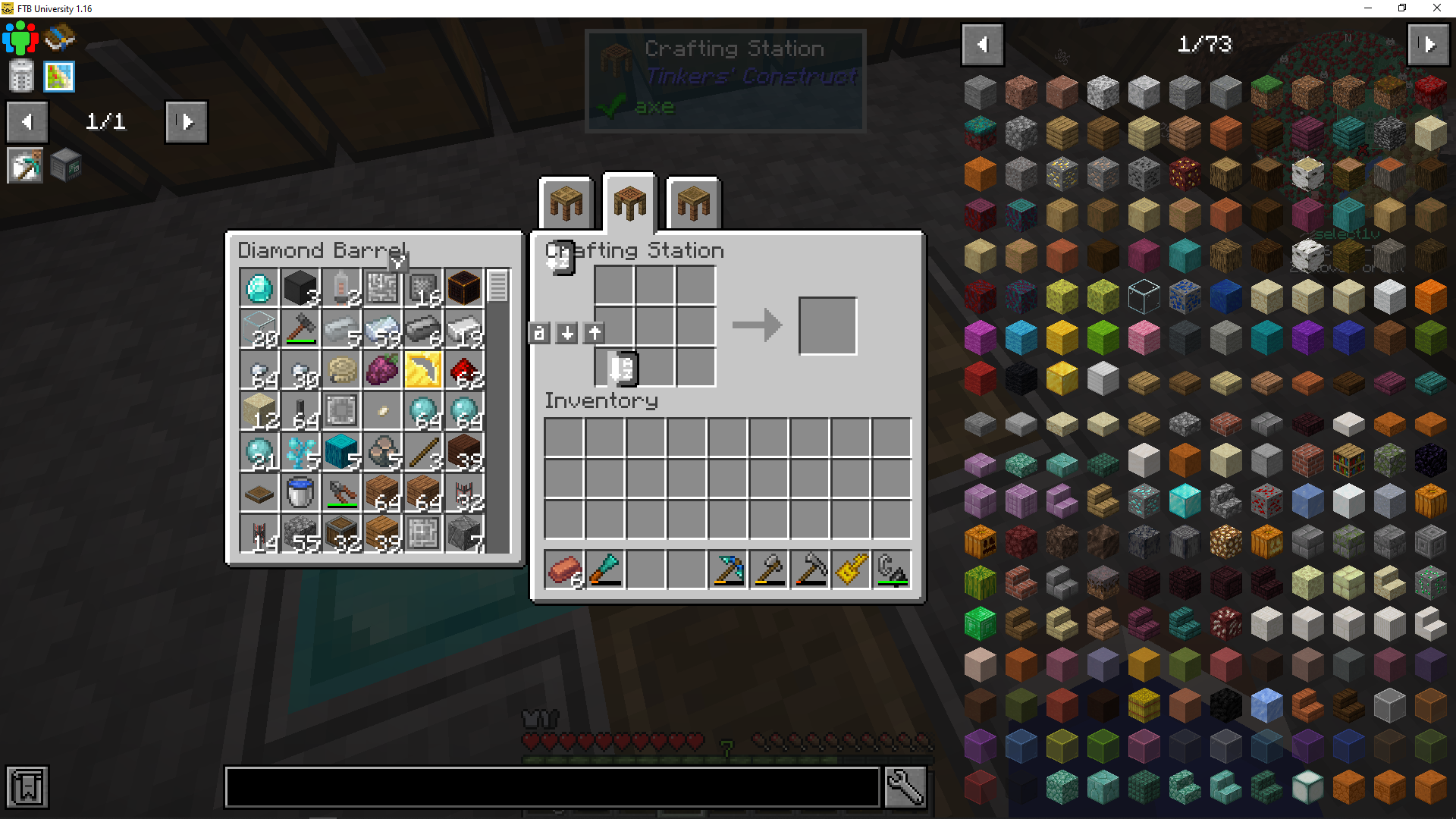[Bug]: Sorting buttons all out of wack while in crafting station for tinkers · Issue #742 ...