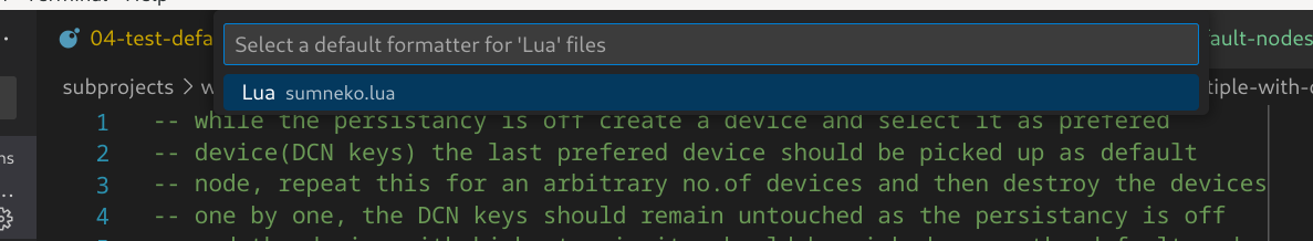 Unable To Select The Lua Code Formatter · Issue 86 · Cppcxy Emmyluacodestyle · Github