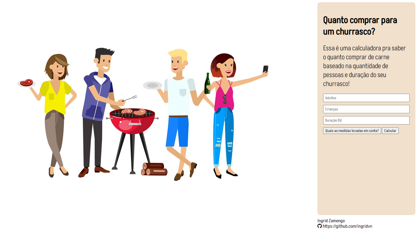 GitHub - ingridvn/churrascometro