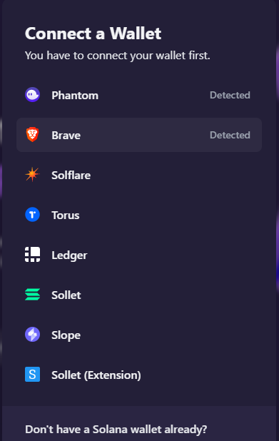 Connect Brave wallet using wallet adapter · Issue #469 · anza-xyz/wallet-adapter · GitHub