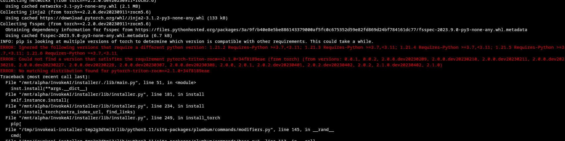 [bug]: using the pip version of invokeai instead of this installer. FAILS, I give up · Issue ...