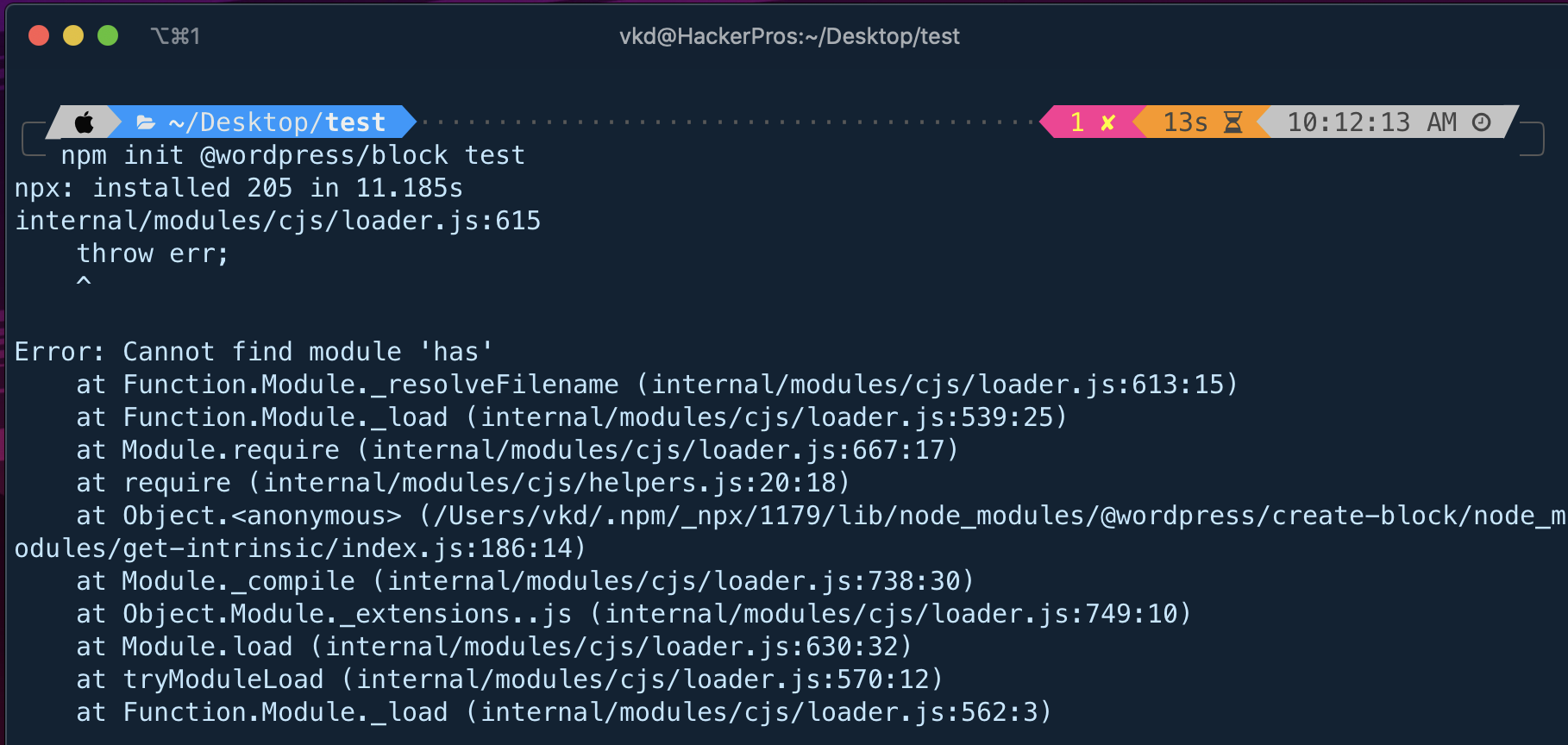 Cannot Find Module Has When Using Create Block Npm Package · Issue 8180