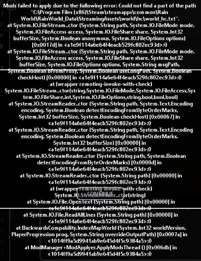 RegionKit crashing game on startup · Issue #37 · Rain-World-Modding/RegionKit · GitHub