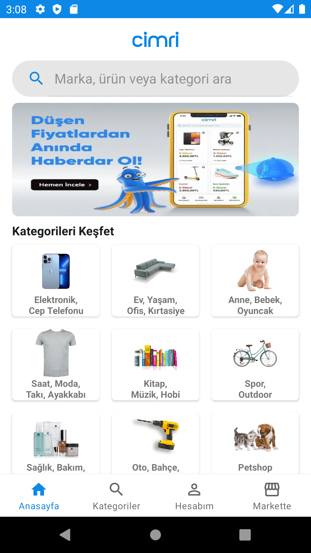 GitHub - SerhatAal/Cimri-App-Design: Homepage of Cimri App designed as an assignment within the ...
