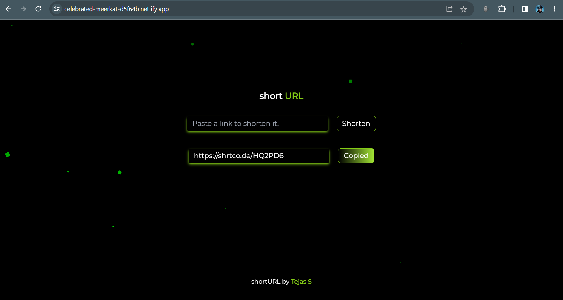 GitHub - tej-shahade5/shortURL