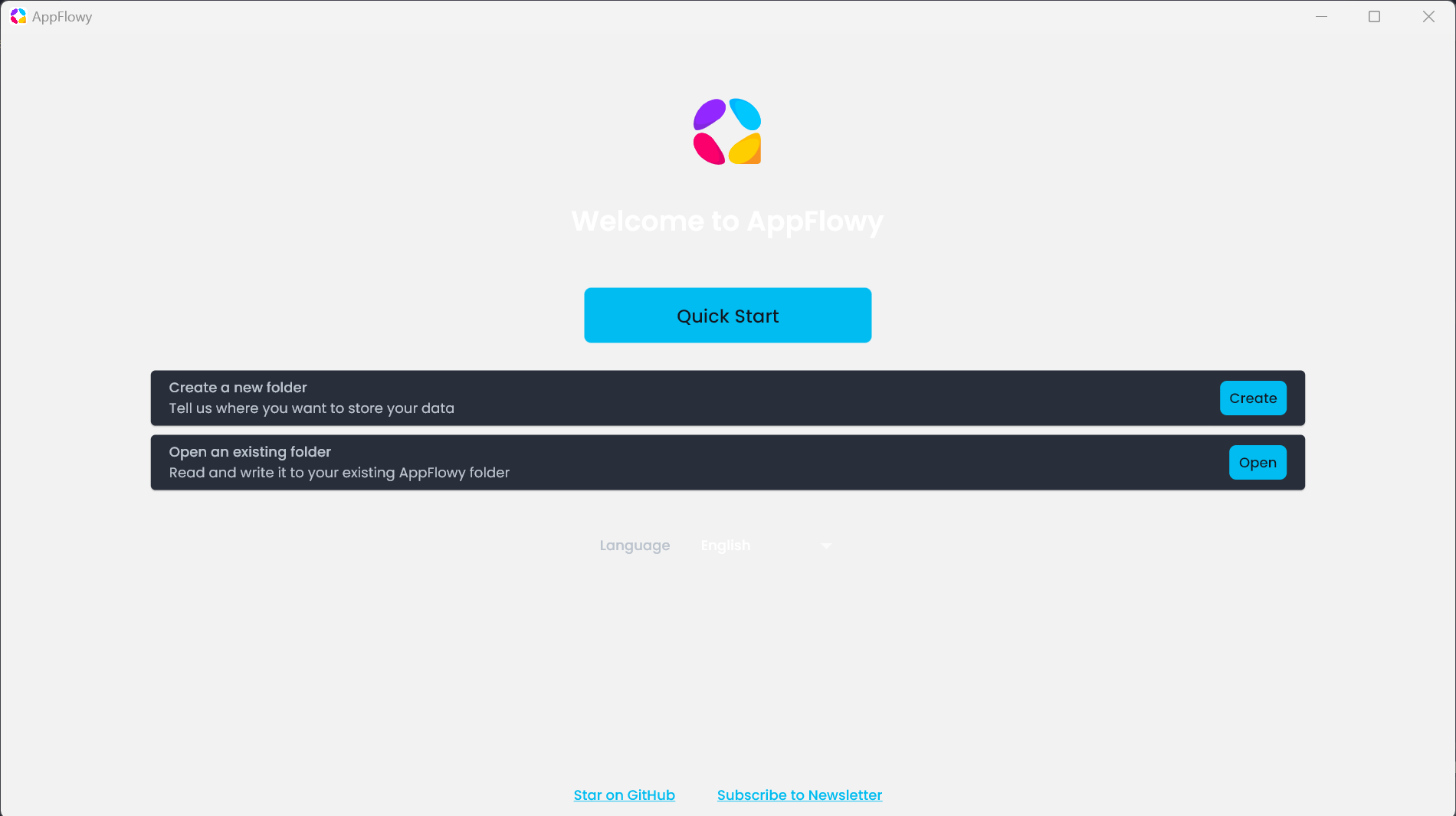 [FR] Allow users to select a language in the quick start page · Issue #2069 · AppFlowy-IO ...