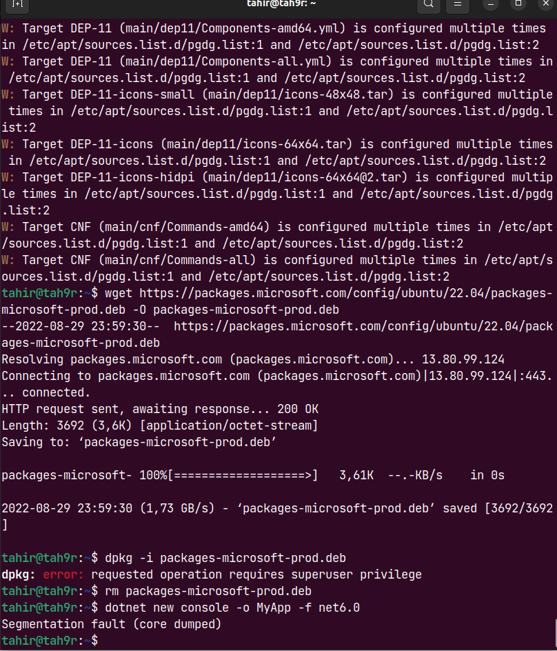 I'm having trouble writing c# for ubuntu · Issue #7747 · dotnet/core · GitHub
