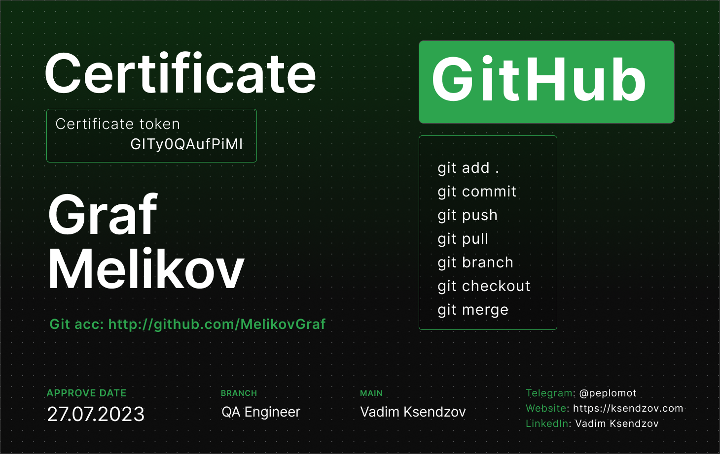 MelikovGraf (Melikov Graf) · GitHub