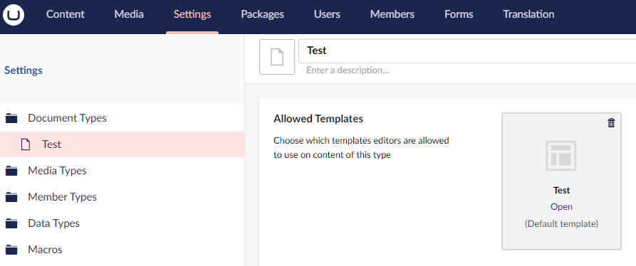 Deleting a template from a document type does not delete the references on instances of that ...