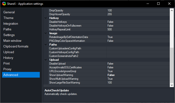 [Feature Request] Disable Upload Entirely by default / move this setting to main settings window ...