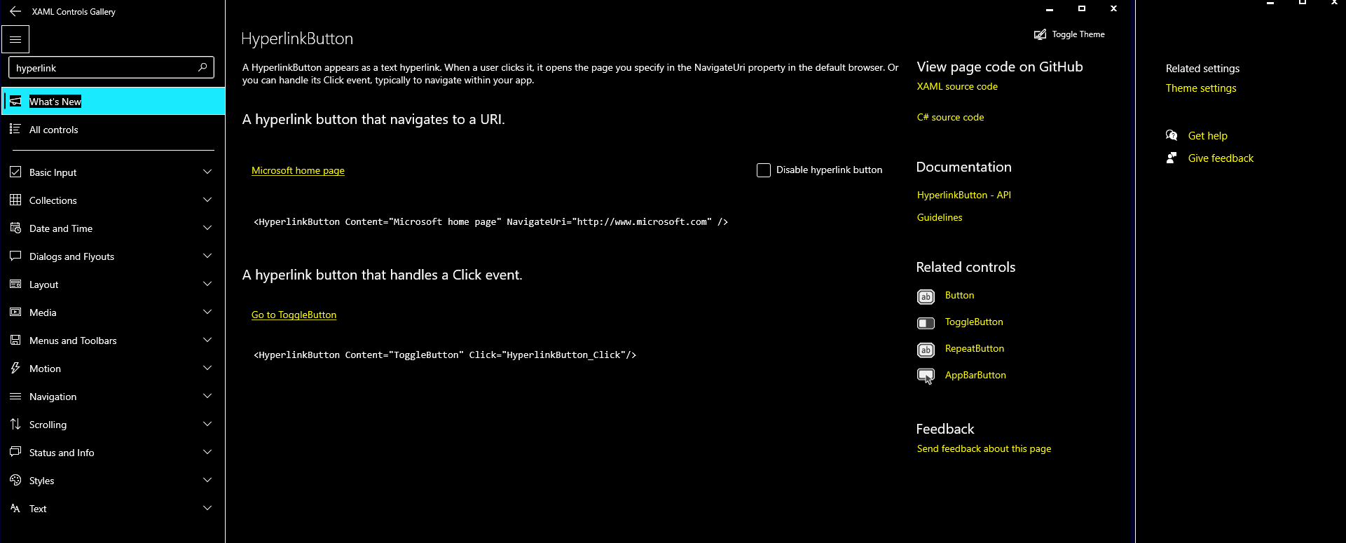 HyperLinkButton does not provide OnPointerOver brush/feedback in High Contrast Mode · Issue ...