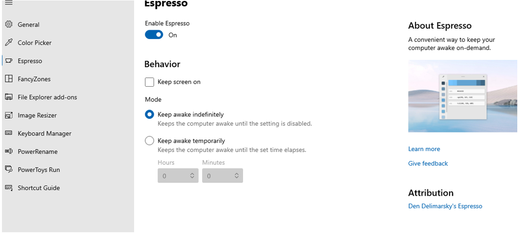[Espresso] Settings UX · Issue #11148 · microsoft/PowerToys · GitHub