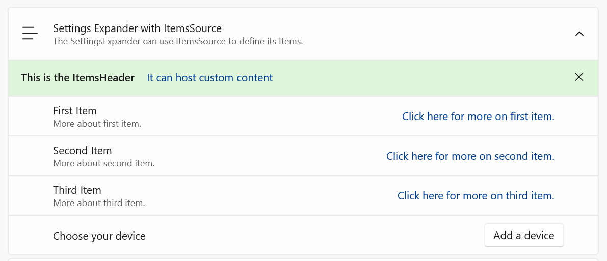 🧪 [Experiment] SettingsCard & SettingsExpander · Issue #216 · CommunityToolkit/Labs-Windows · GitHub