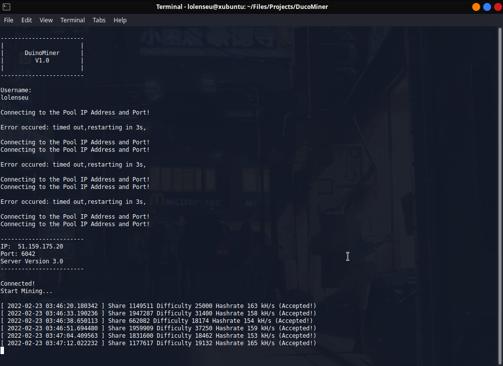 GitHub - lolenseu248/duco-miner: A Software for Mining Duino Coin