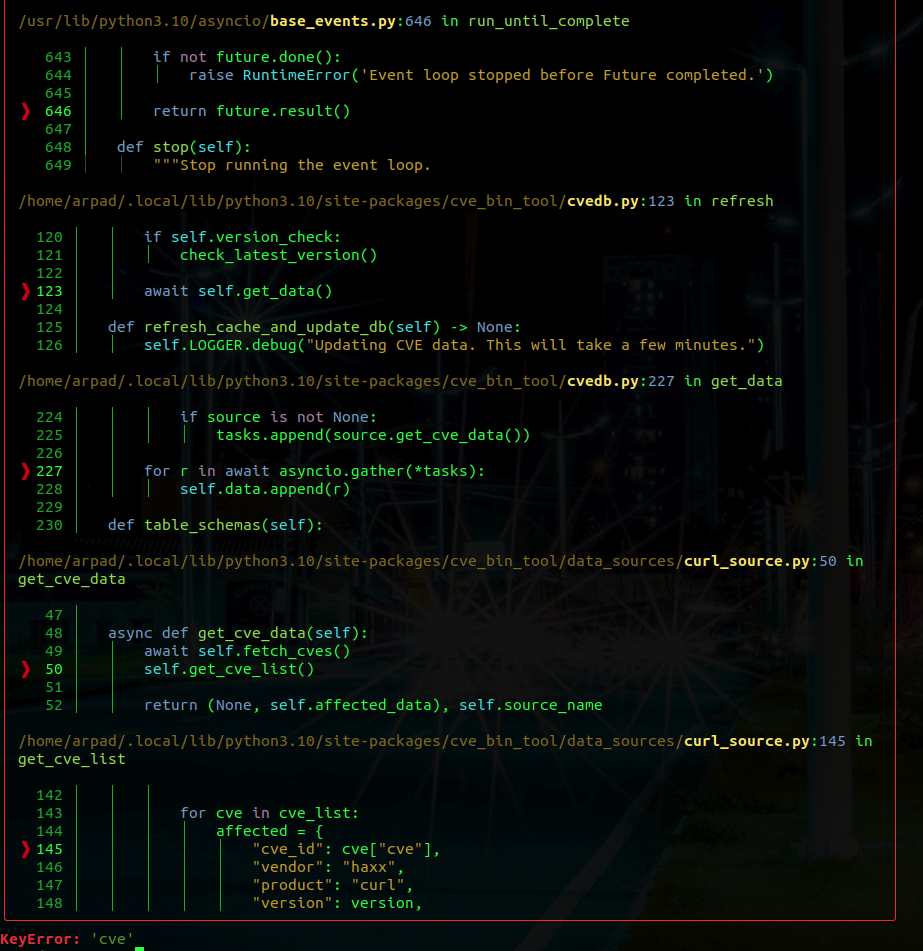 Unable to fetch GitLab Advisory Database CVEs, skipping GAD · Issue #2969 · intel/cve-bin-tool ...