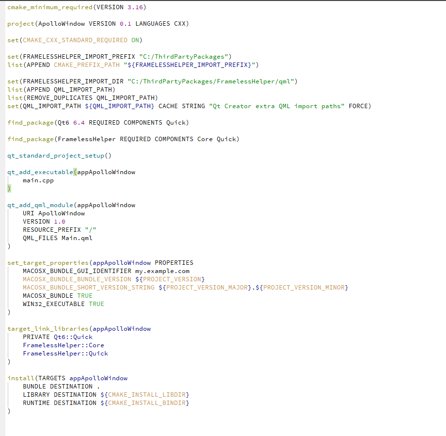 qtquick项目使用问题 · Issue #230 · wangwenx190/framelesshelper · GitHub
