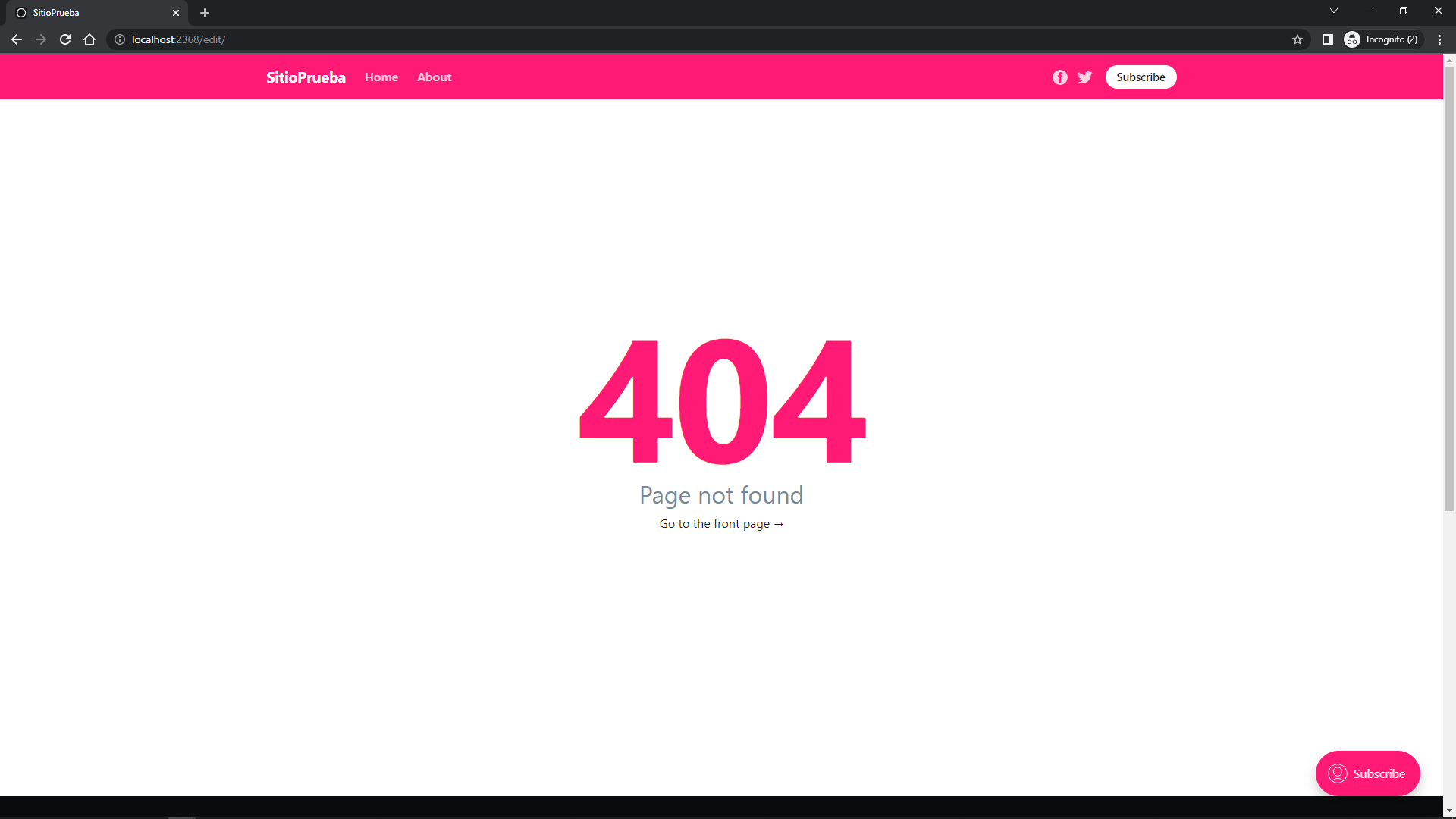 Al agregar ruta /edit a direccion de Post Homepage, ocurre error 404 · Issue #4 · clts-uniandes ...