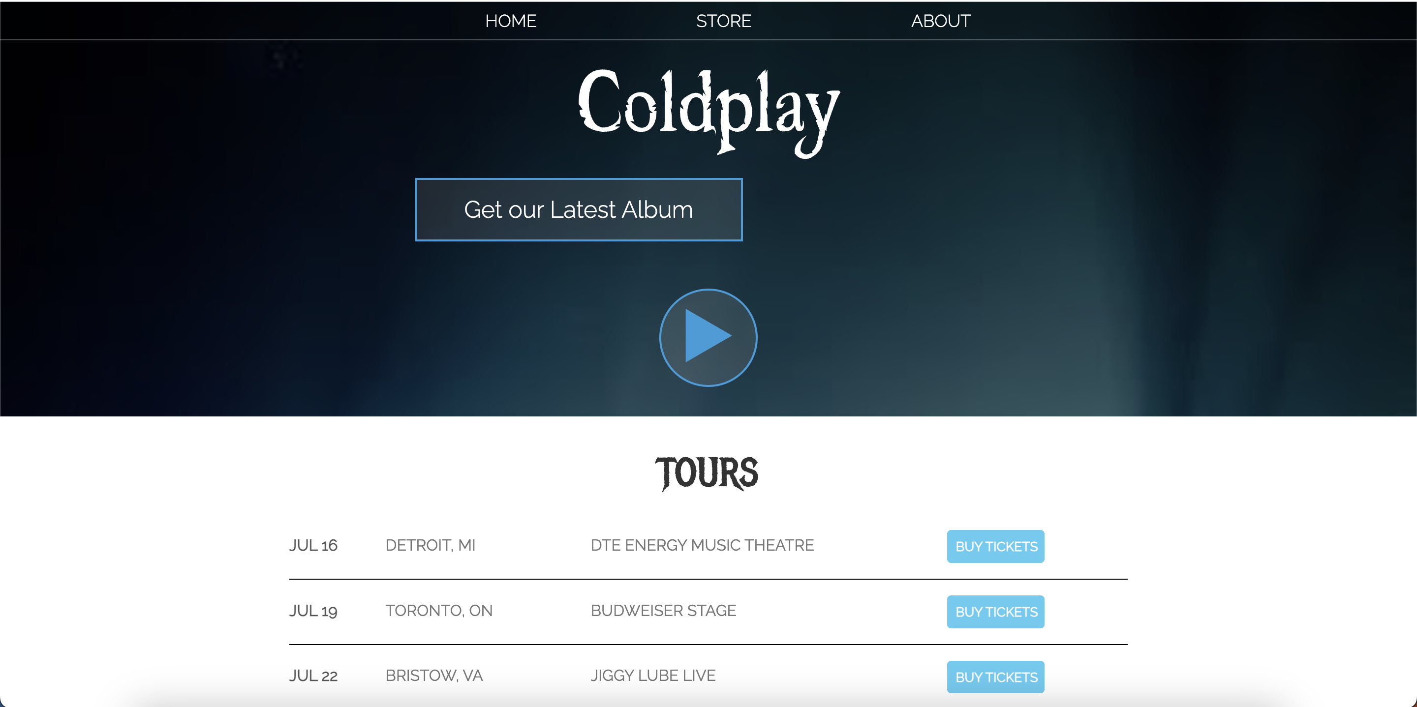 GitHub - han-dann/html-css-artist-webpage: HTML/CSS Artist Webpage ...