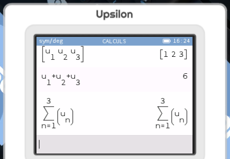 [ Calculs ] Somme de termes de suite · Issue #166 · UpsilonNumworks/Upsilon · GitHub