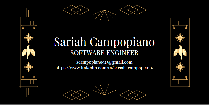 scamp925 (Sariah Campopiano) · GitHub