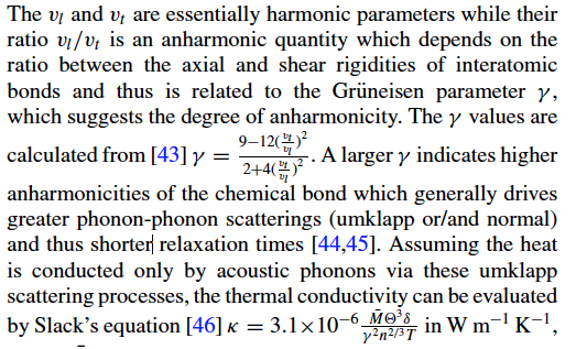 gruneisen parameter based on elastic modulus (long. + transverse sound velocities) · Issue #114 ...