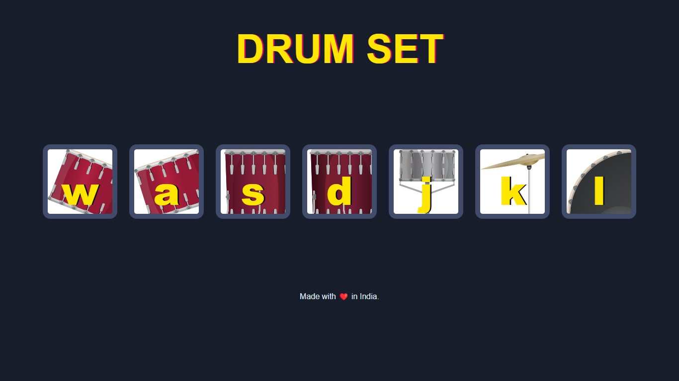 GitHub - themukuldharashivkar/Drum-Set-Website-using-JavaScript