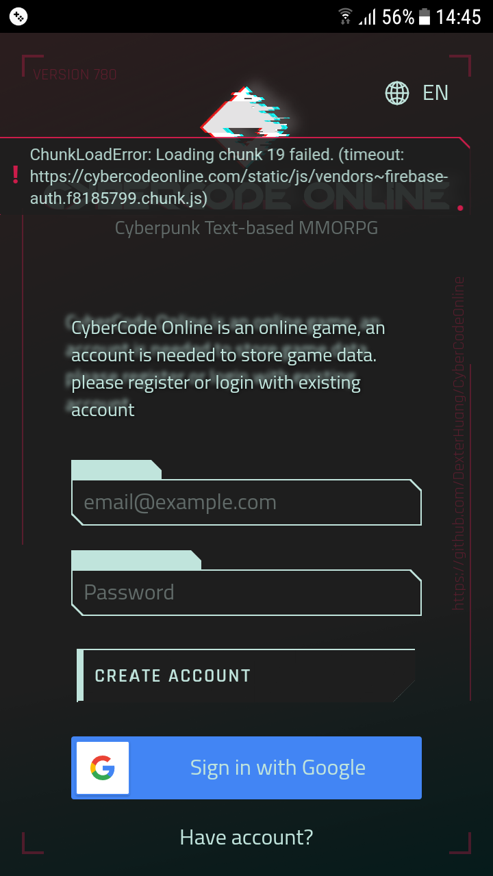 Login Problems · Issue #1669 · DexterHuang/CyberCodeOnline · GitHub