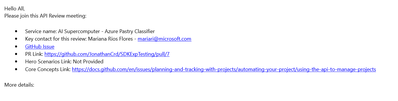 Include artifacts uploaded in the email template · Issue #3986 · Azure/azure-sdk-tools · GitHub