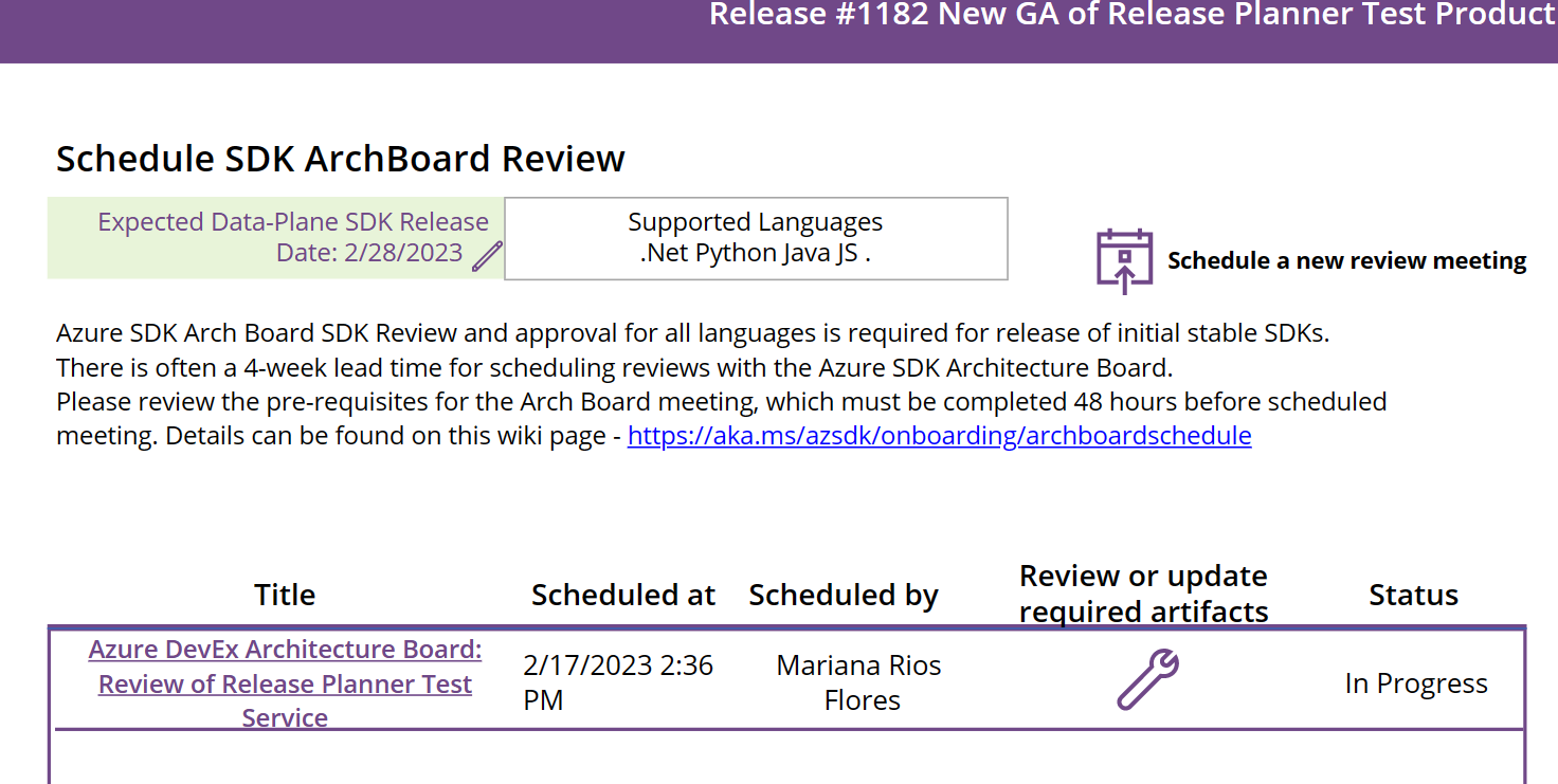 Missing SDK meetings from Release Planner app Scheduled Reviews page · Issue #5516 · Azure/azure ...